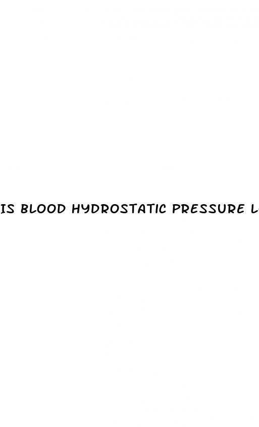 Is Blood Hydrostatic Pressure Lower At The Venous End Of A Capillary ...