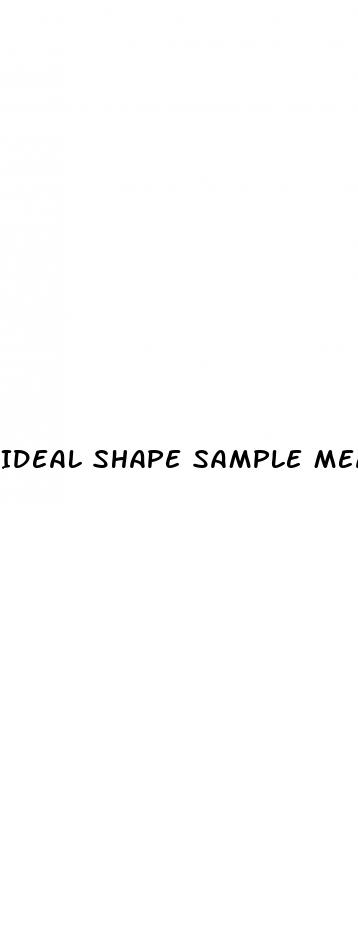 Ideal Shape Sample Meal Plan: How To Lose Weight Off Legs Fast?